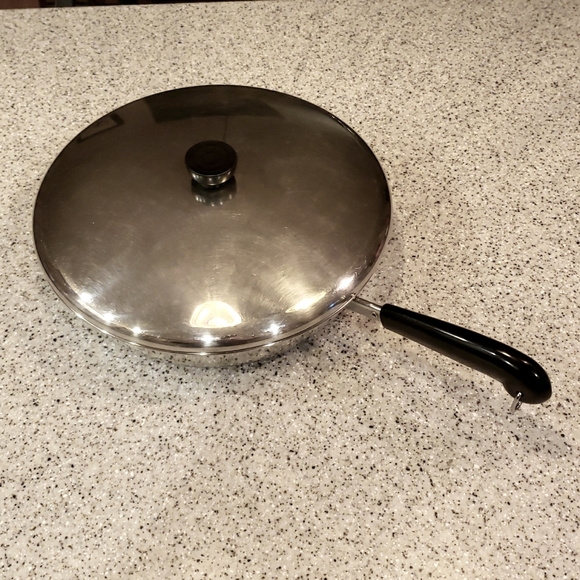 Revere Ware | Kitchen | Vintage Revere Ware Copper Bottom 2inch Skillet ...